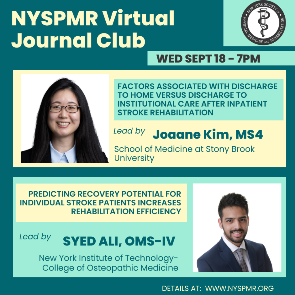 Sept Virtual Journal Club – The New York Society Of Physical Medicine ...